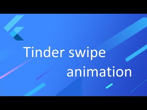 Tinder swipe animation made with Flutter and Dart (GitHub Repo) - YouTube