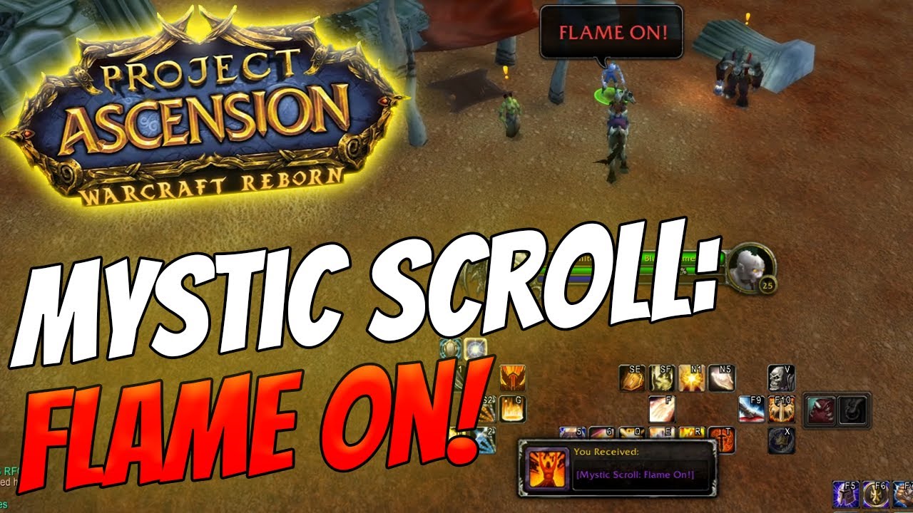 How to get Mystic Scroll: Flame On! | Mage [WoW Warcraft Reborn] - YouTube
