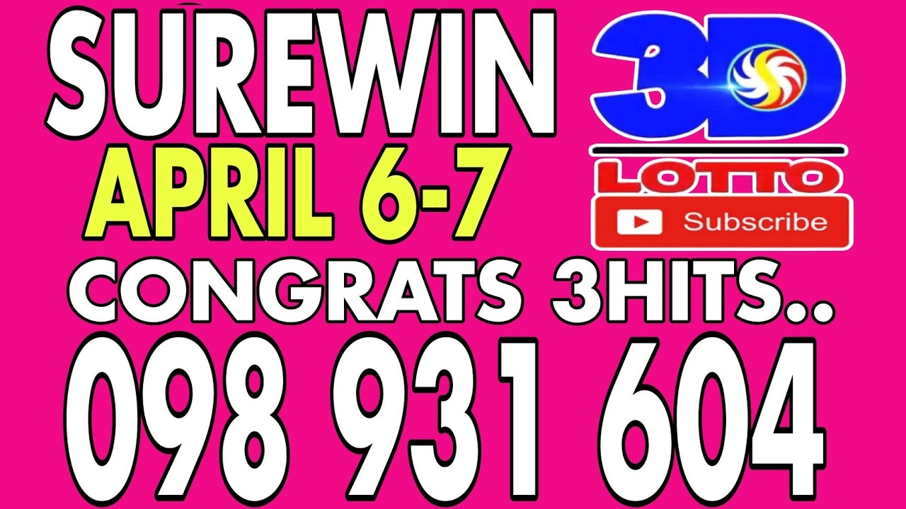 CONGRATS 098 931 604//SUREWIN APRIL 6-7 - YouTube