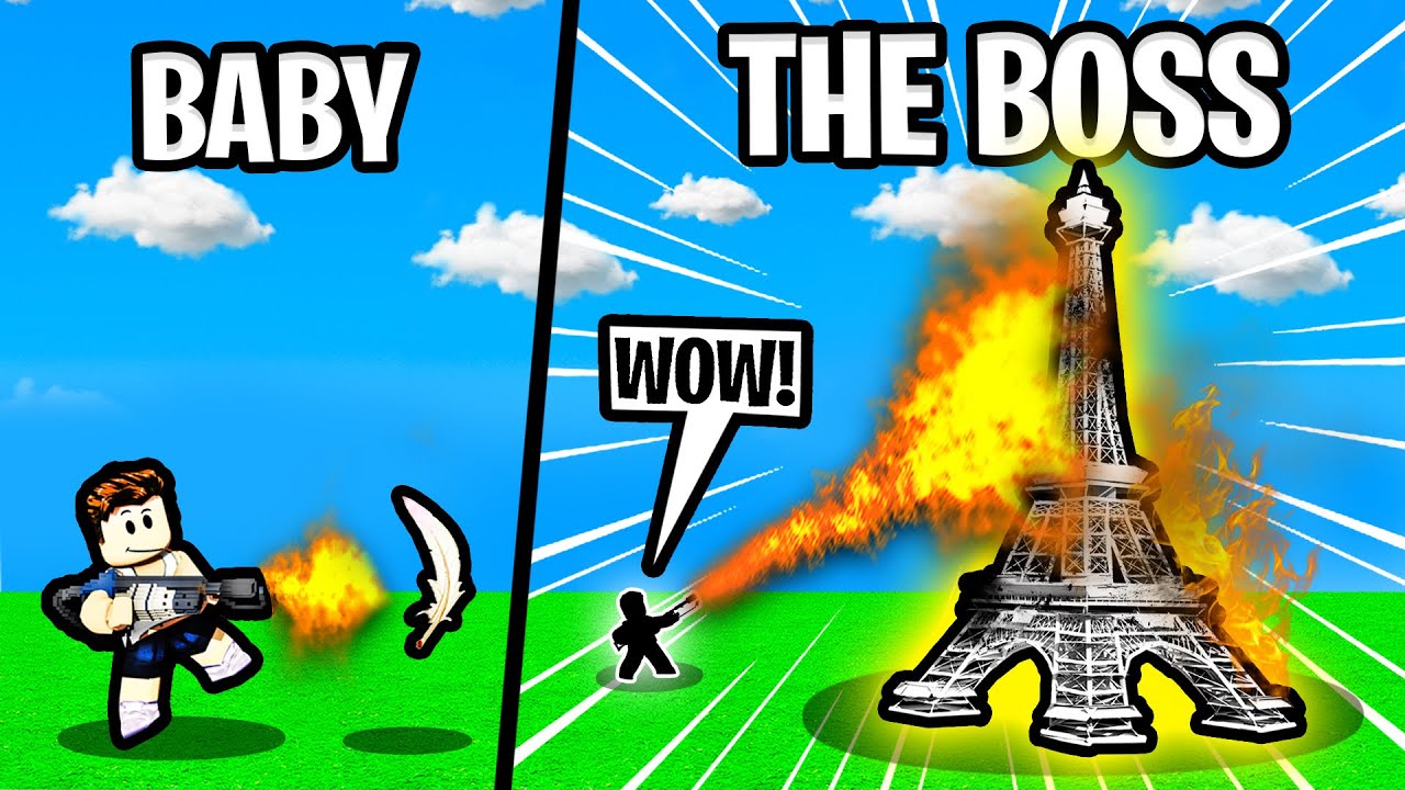 Burning MAX LEVEL ITEM in Roblox FlameThrower Simulator - YouTube