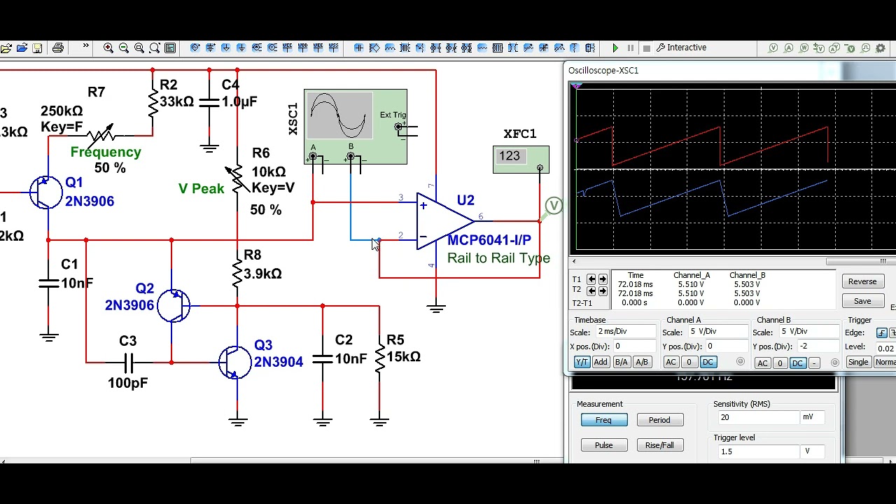 No.10 Simple Sawtooth Wave generator with Adjusting - YouTube