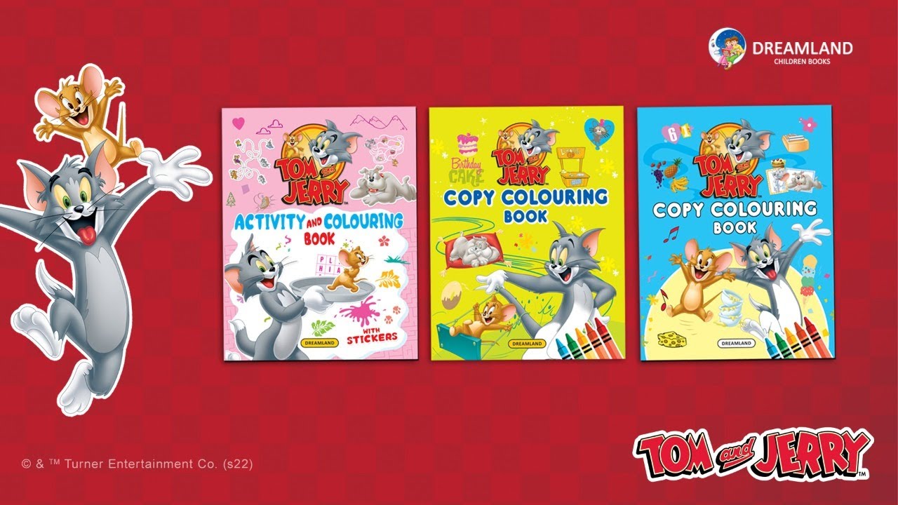 Tom and Jerry Colouring and Activity Books |Age 2 - 8 Yrs| Interactive ...