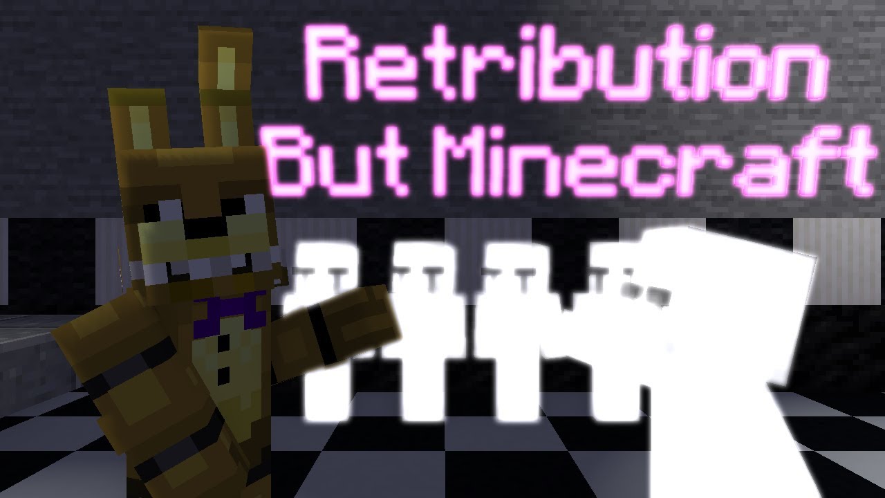FNF Retribution But Minecraft - Original FNF Mod From Vs FNAF 3 - YouTube