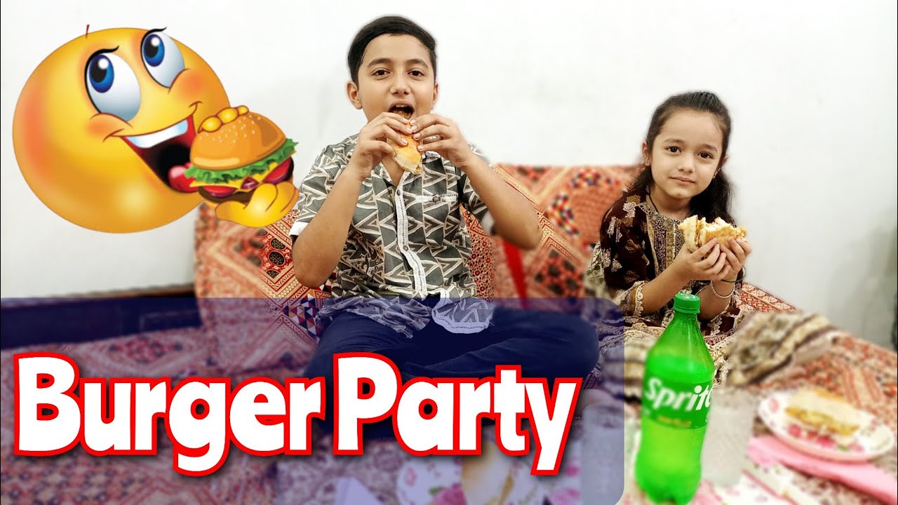 Burger challenge|| Sweet fabiha || Burger party l Baily routine for ...