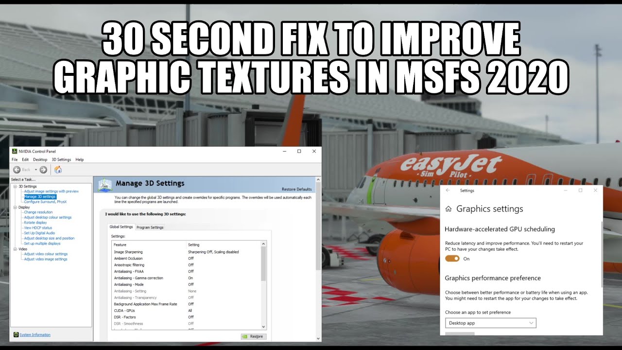30 Second Fix to Improve Your Graphics In MSFS 2020 - YouTube