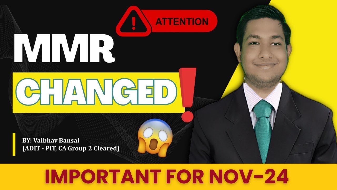 Maximum Marginal Rate is Changed 😱😱 | Important for CA Inter and CA ...