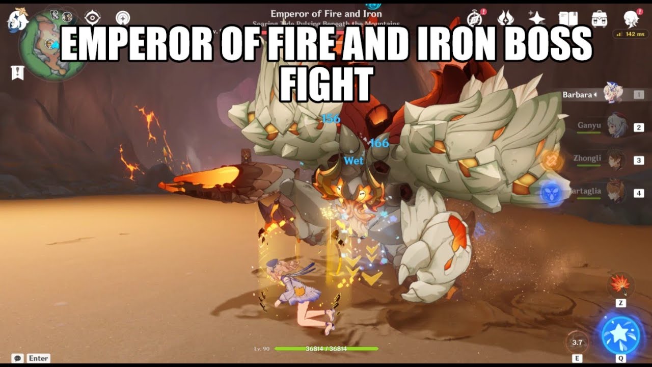 Emperor of fire and iron boss fight | Genshin Impact - YouTube