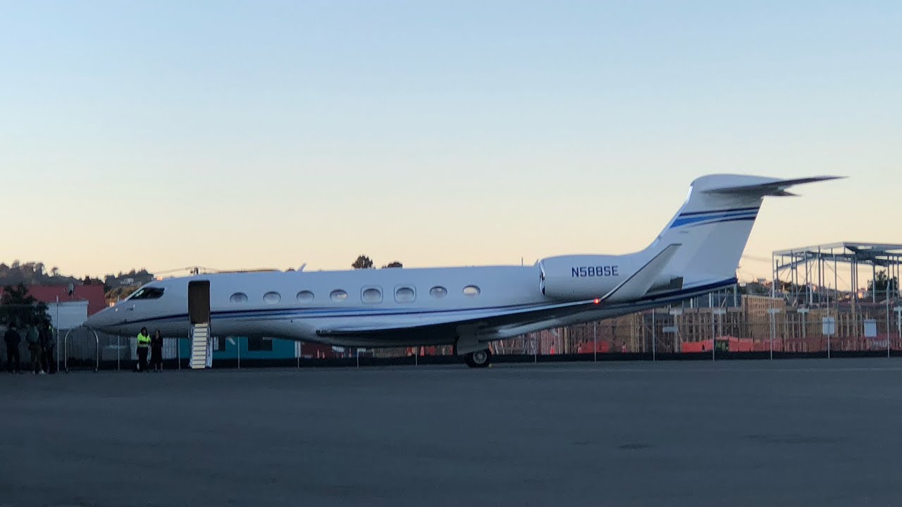 Rare Gulfstream G650! N588SE! - YouTube