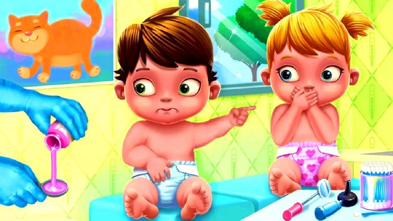 👶 Baby Care 💉 Fun Doctor Games For Kids 💉 Baby Twins Terrible Two ...