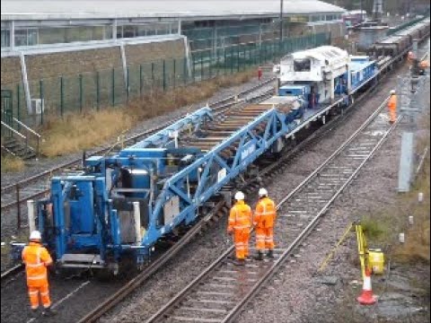 "NEW" Track Construction Machine (N.T.C.) in "OPERATION" at Shildon 13 ...