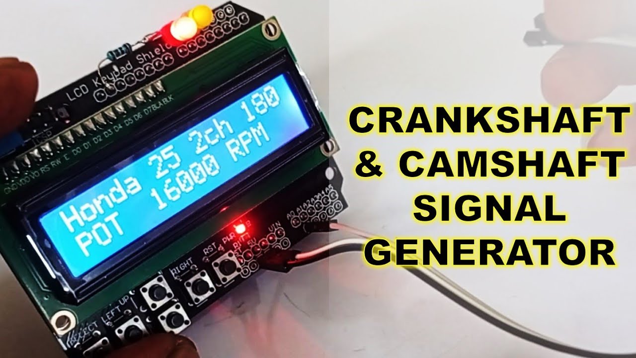 CRANKSHAFT CAMSHAFT SIGNAL GENERATOR || ECU Simulator - YouTube