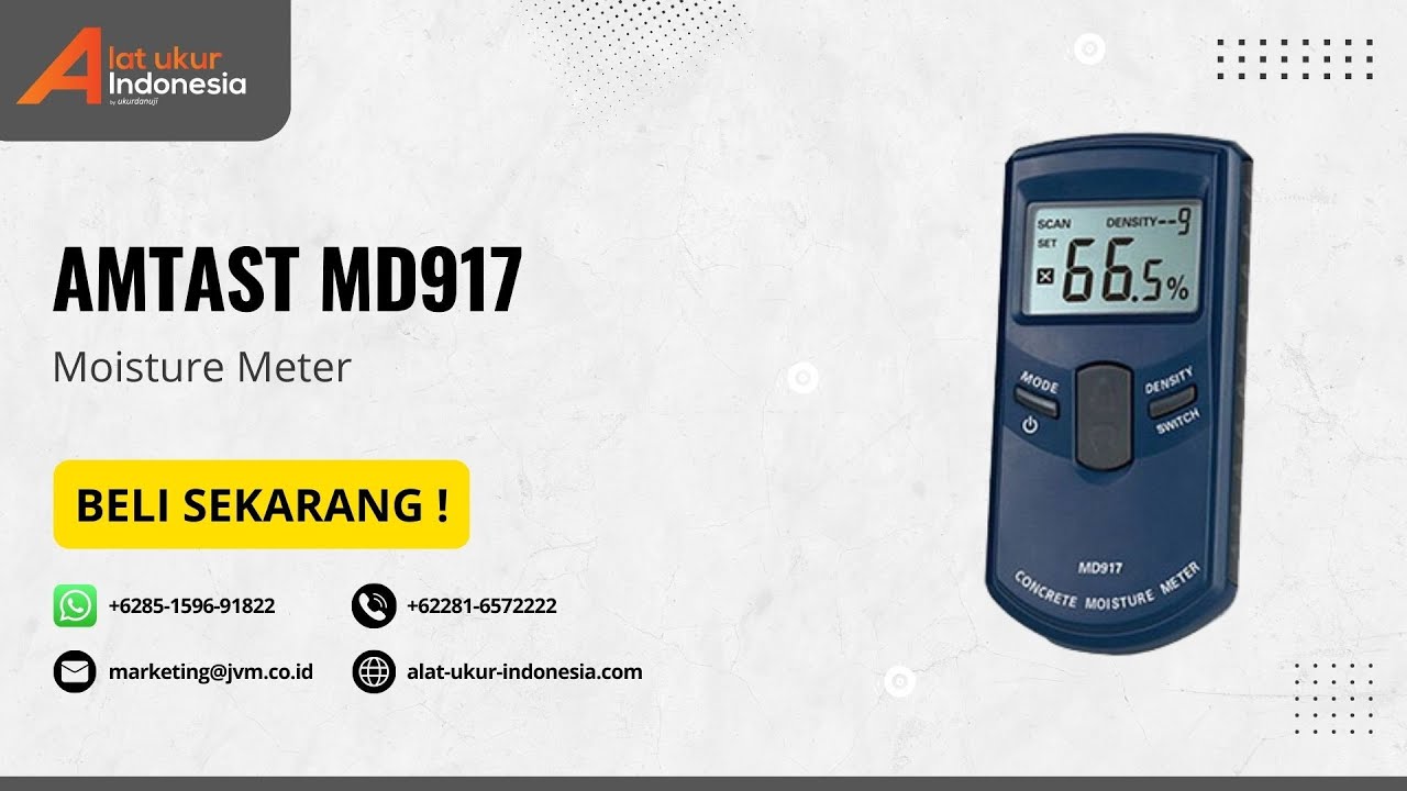 💧JUAL!! Alat Ukur Kadar Air AMTAST MD917 | WA 085-1596-91822 - YouTube
