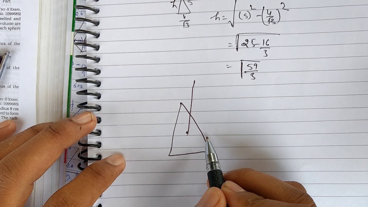 Mensuration: slant edge & slant height concept - YouTube