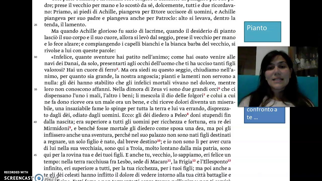 Priamo si reca da Achille - YouTube