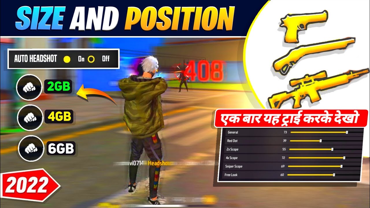 Free Fire Best Fire Button Size || Best Fire Button Size And Position ...