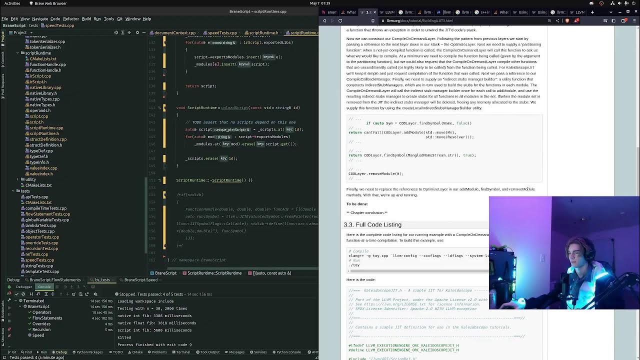 Coding The Math Stuff For My Coding Language Using Llvm Brane Script Youtube