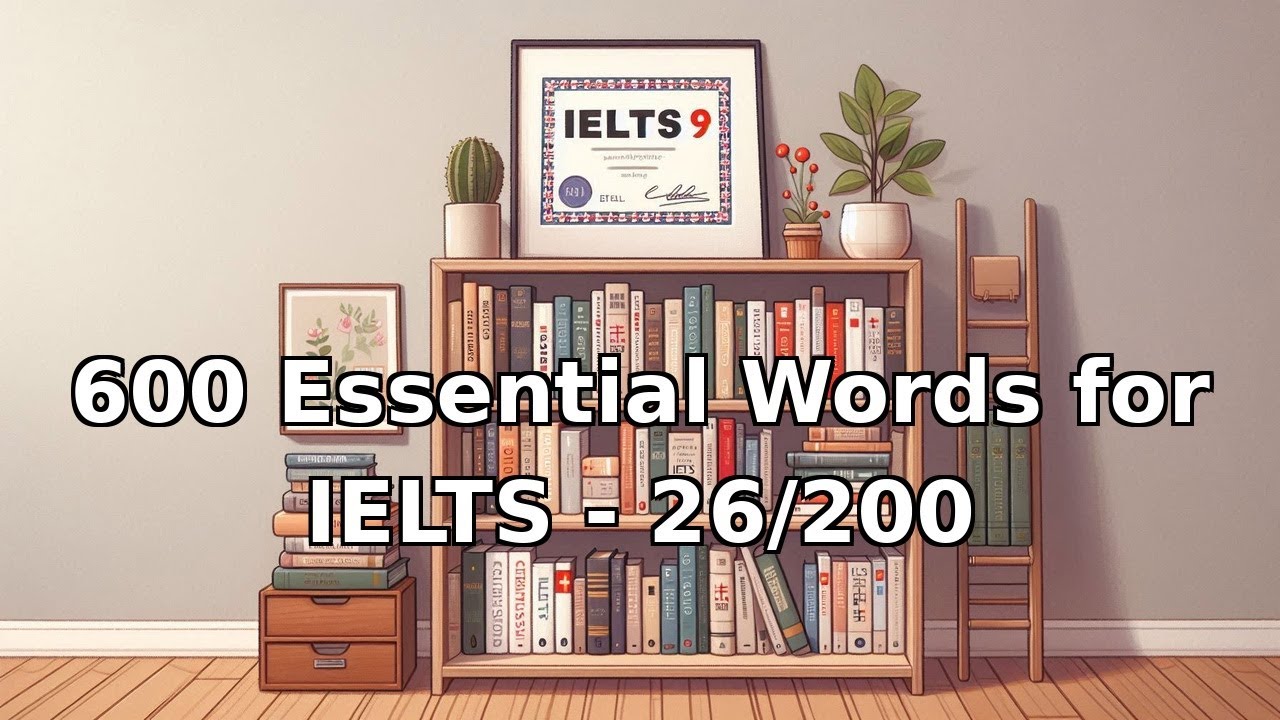 600 Essential IELTS Words 26/200 - Deeply learn English words - YouTube