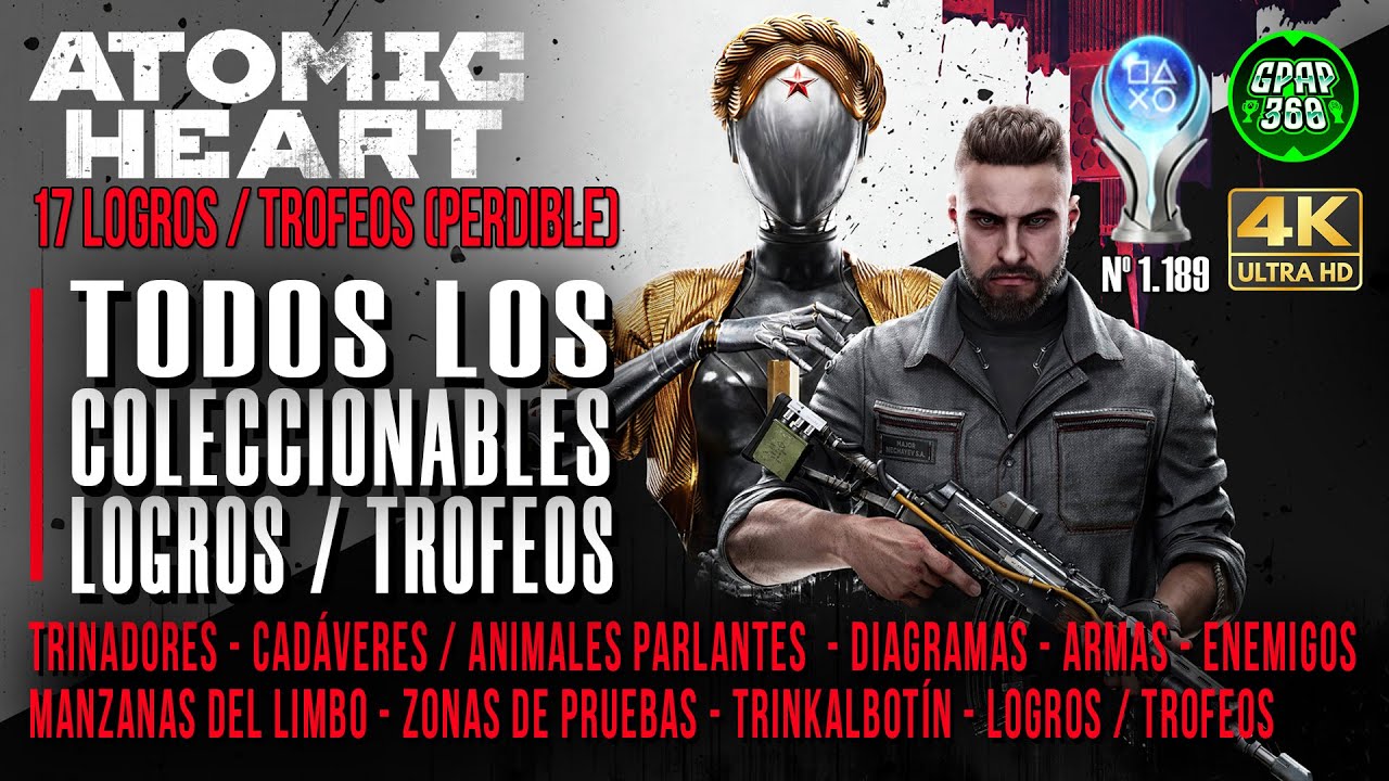 Atomic Heart | Guía de TODOS los Coleccionables y 17 Logros / Trofeos (Trinadores, Cadáveres y ...