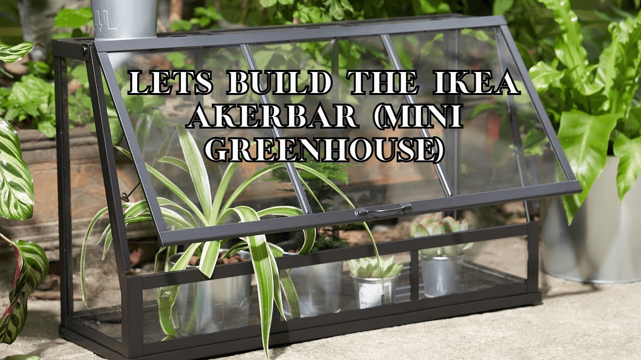 Putting Together My Ikea Mini Greenhouse (Akerbar) - YouTube