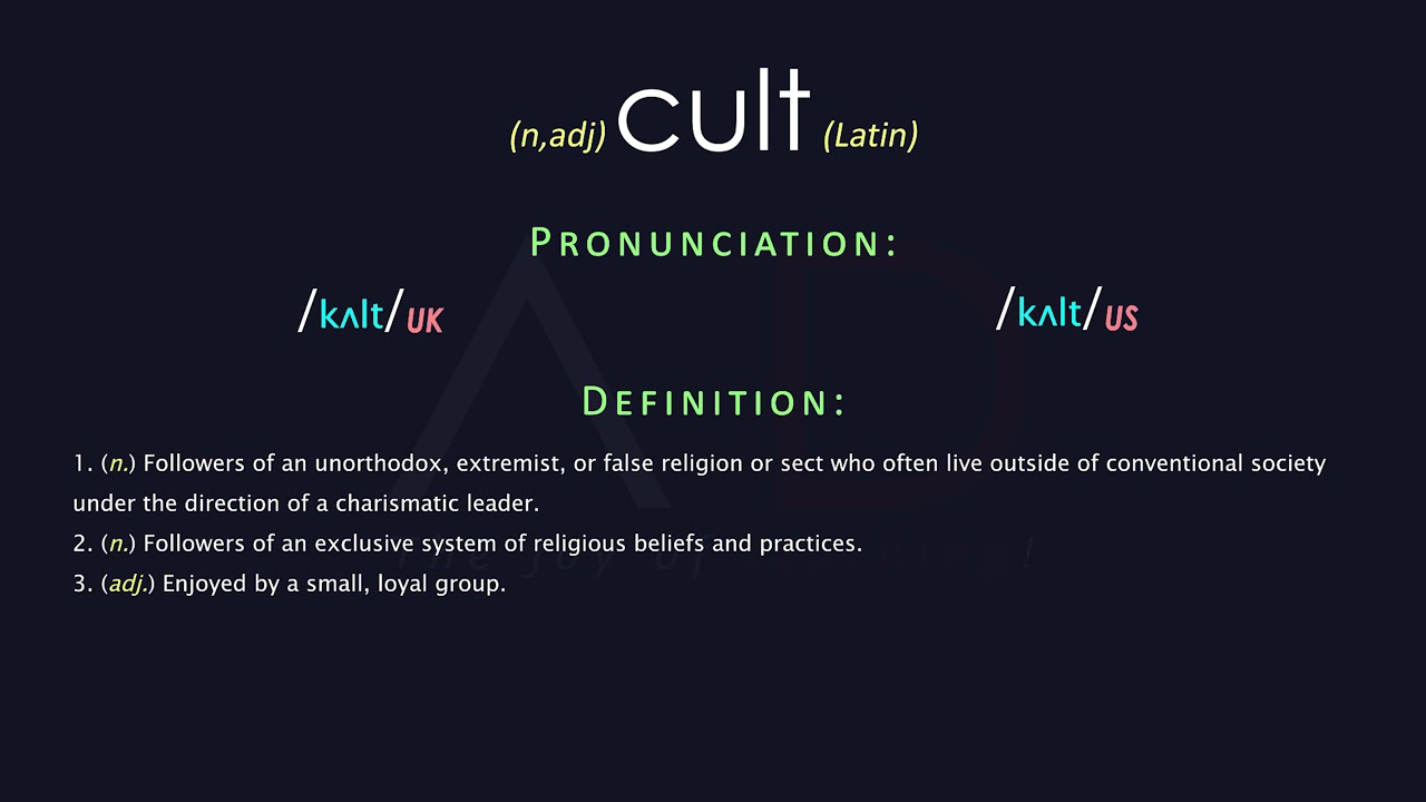 Cult Meaning And Pronunciation | Audio Dictionary - YouTube