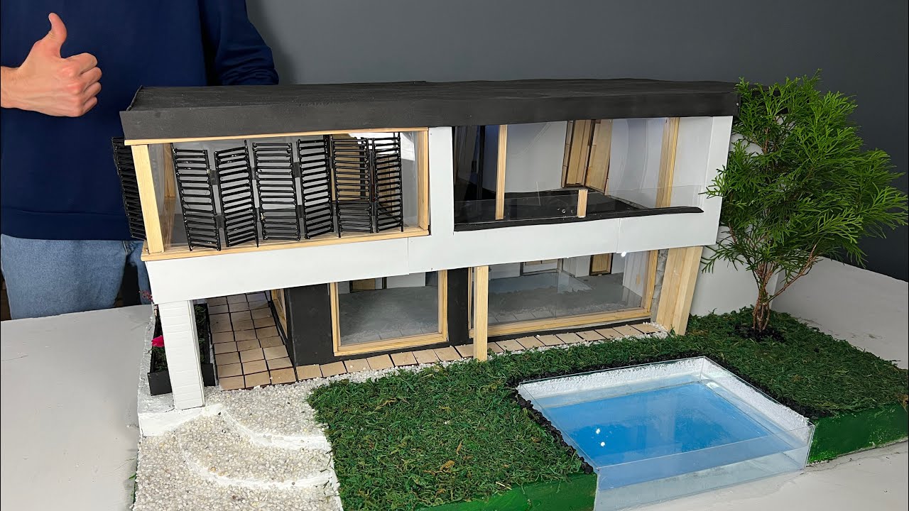 Luxury House with Swimming Pool - Model - YouTube