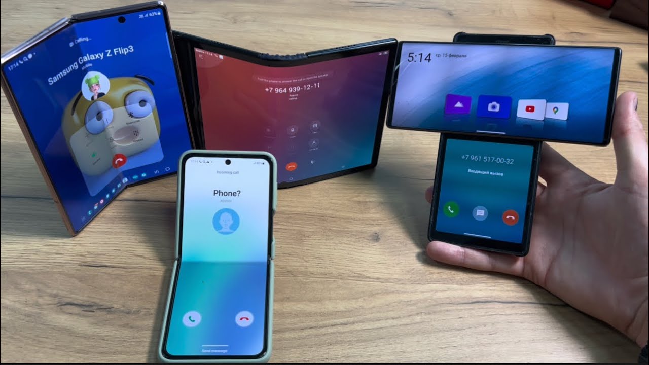 LG Wing Incoming Call Hold Samsung Z Flip 3 5G vs Galaxy Fold | FlexPay ...