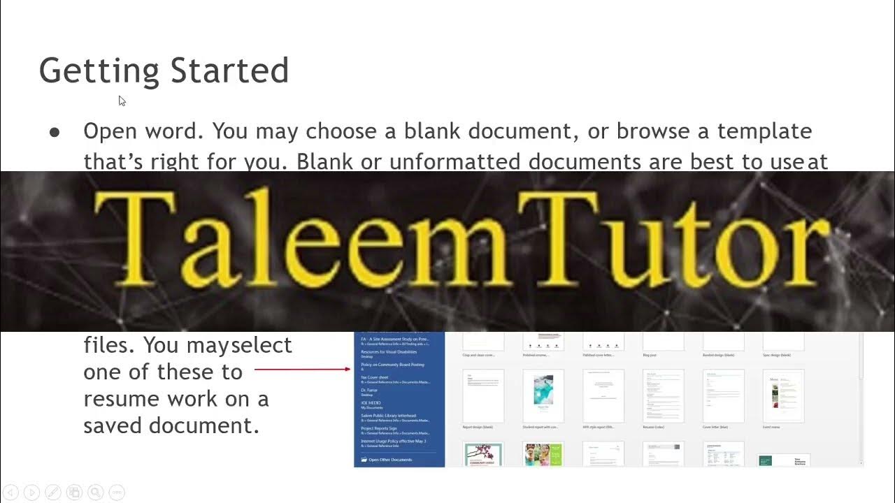 MS word interface with labels || For Beginners - YouTube