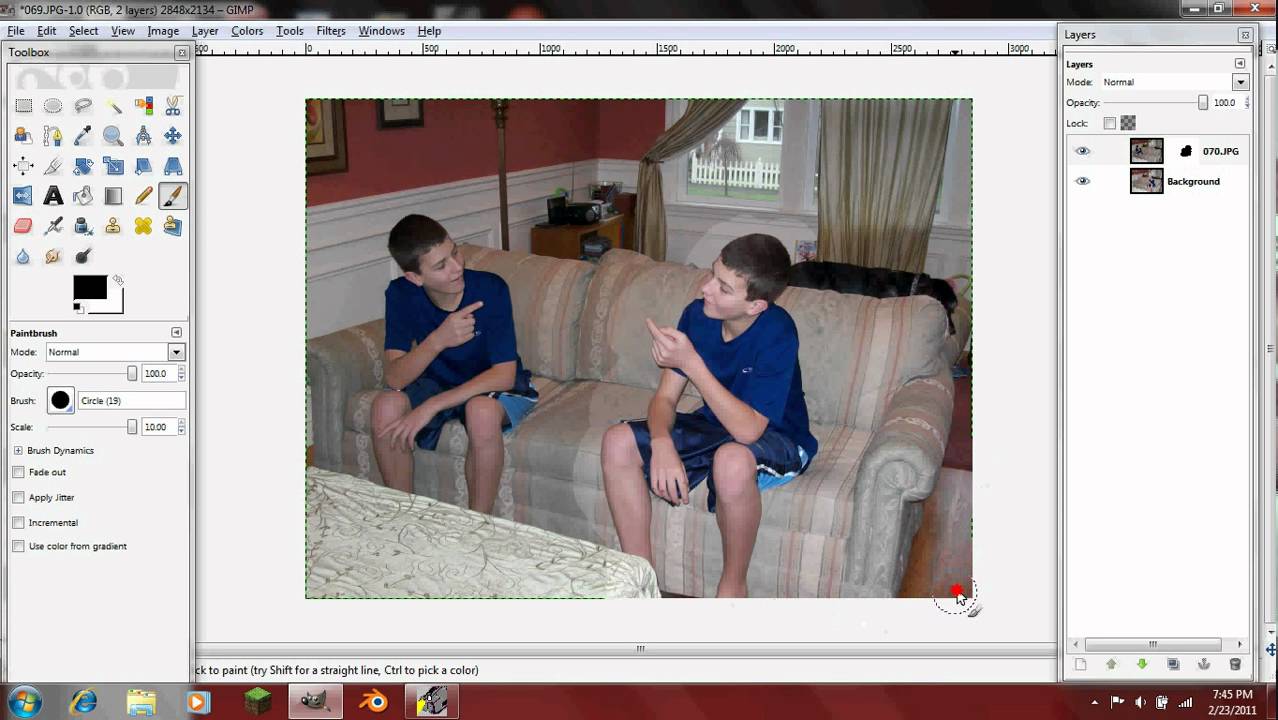 How to Make Multples of Yourself Using Gimp - YouTube