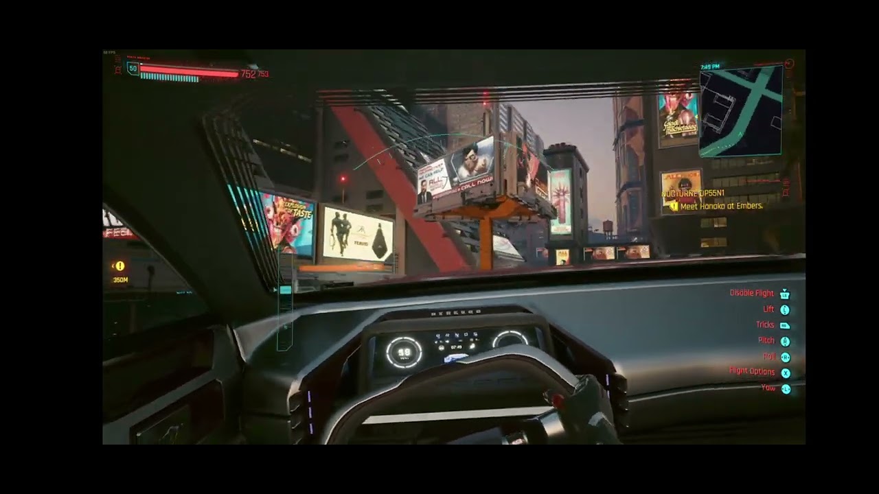 1st person flying car cyberpunk 2077 mod - YouTube