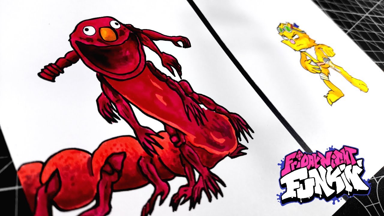 Dibujo Friday Night Funkin' VS ELONGATED ELMO - Friday Night Funkin ...