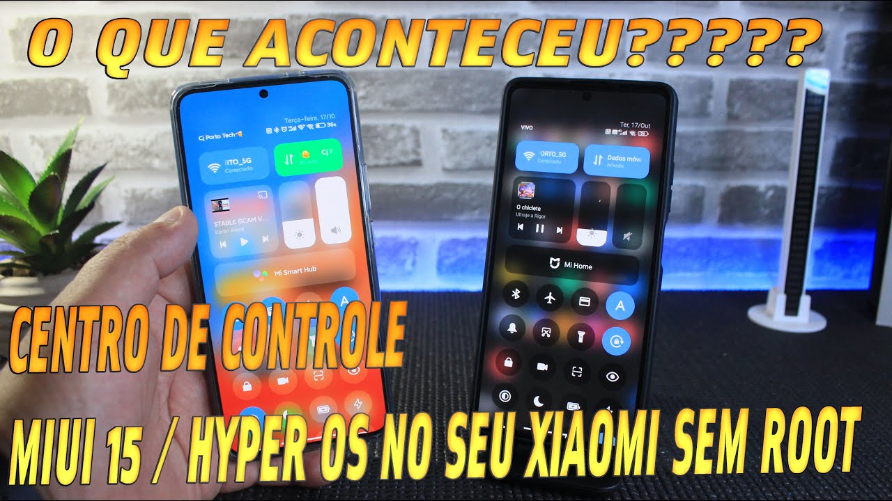 ACONTECEU!!!!!!!CENTRO DE CONTROLE DA HYPER OS/ MIUI 15 NO SEU XIAOMI ...