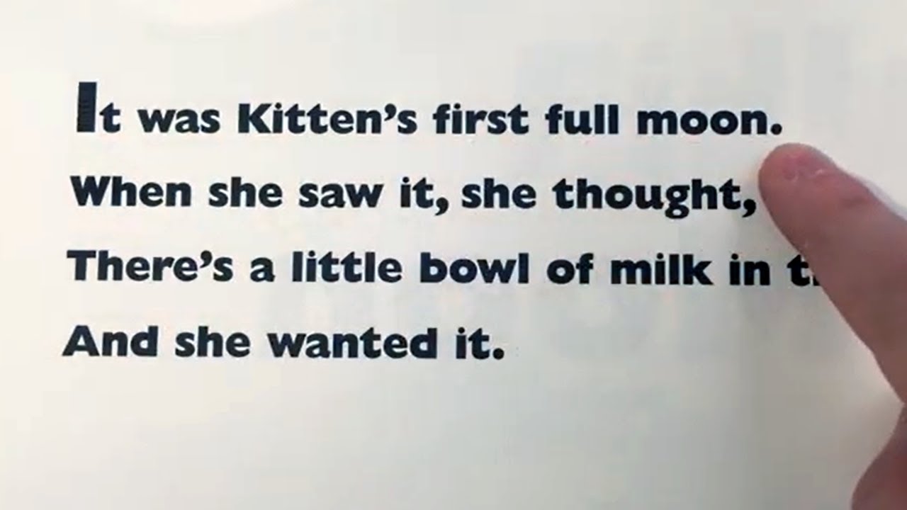 Pointing at Words While Reading - YouTube