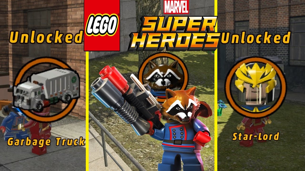 LEGO Marvel Super Heroes - Unlocked Rocket Raccoon - All 3 Rocket ...