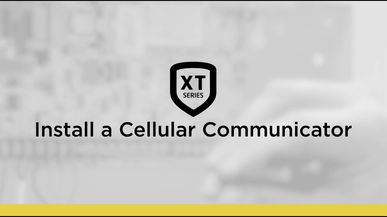 How to Install a Cellular Communicator to an XT Series Panel - YouTube