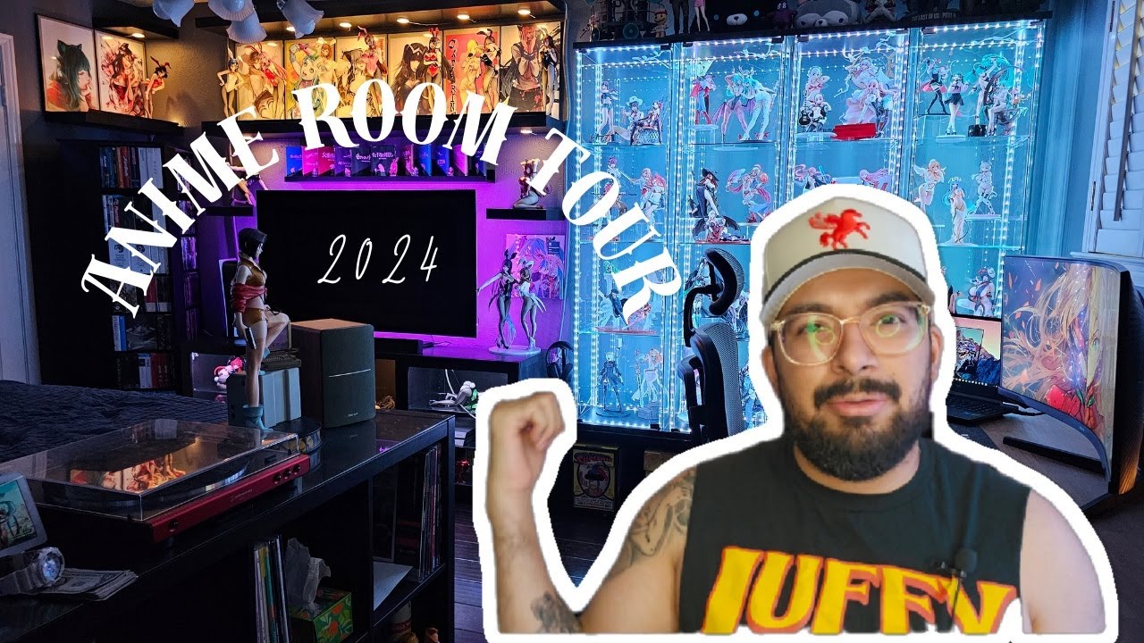 2024 Anime Room Tour // Anime Collection & Figure, Art Prints, PC Setup ...