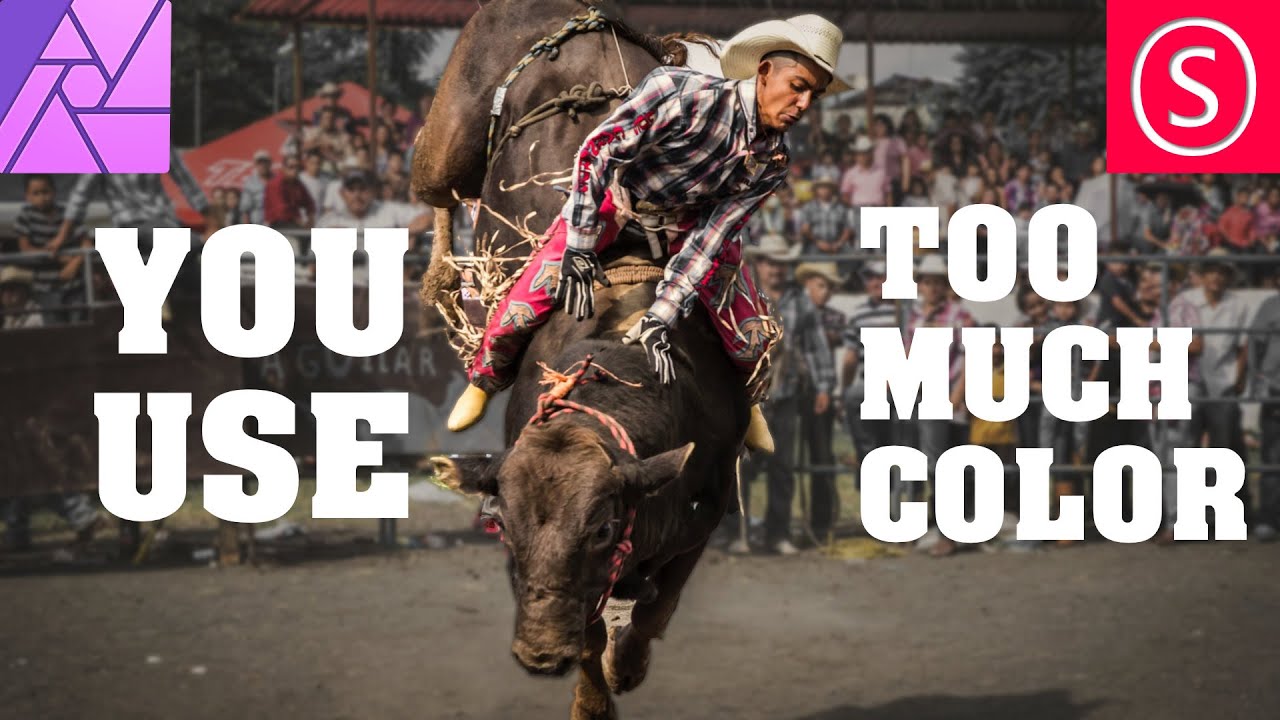 Less Color = Better Photos - Affinity Photo Tutorial - YouTube