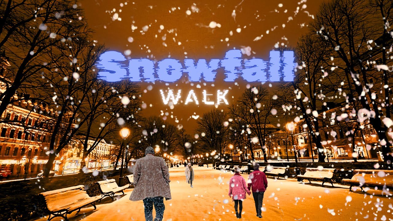 Nocturnal Snowfall Walks in Helsinki | Finland’s Winter Beauty (4K ...