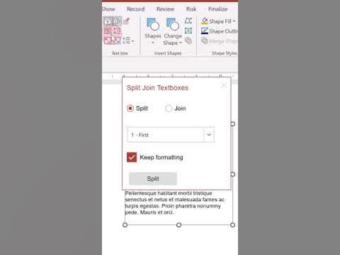 HOW TO SPLIT TEXT BOX IN POWERPOINT #shortvideo #viral #powerpoint # ...