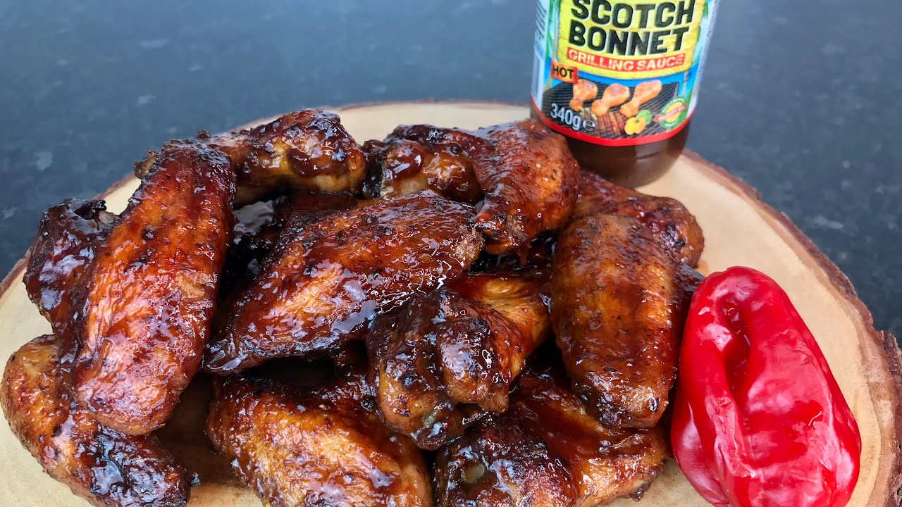 THE MOST DELICIOUS SCOTCH BONNET WINGS - YouTube