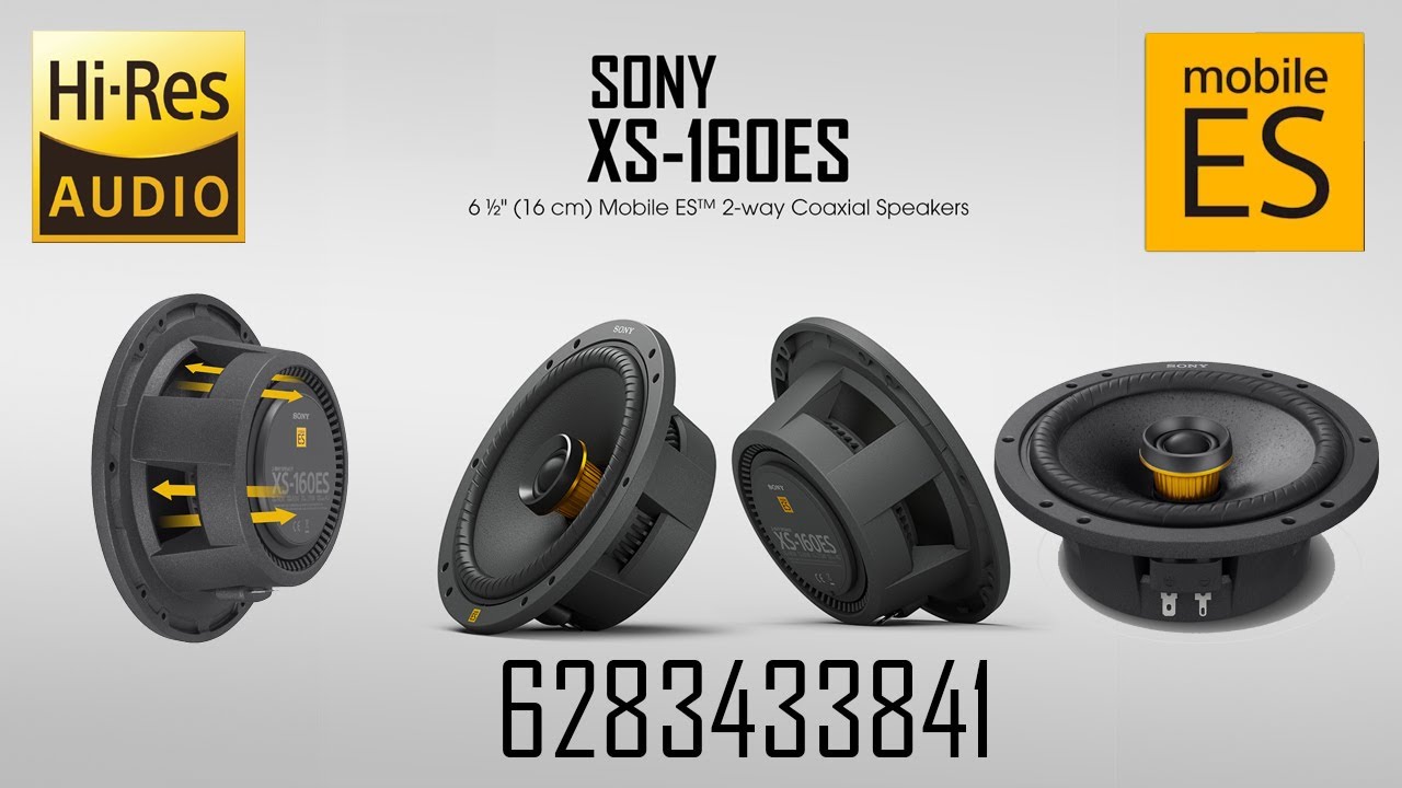 Sony es coaxial, Sony XS-160ES 2-Way Coaxial Speakers Unboxing Review - YouTube