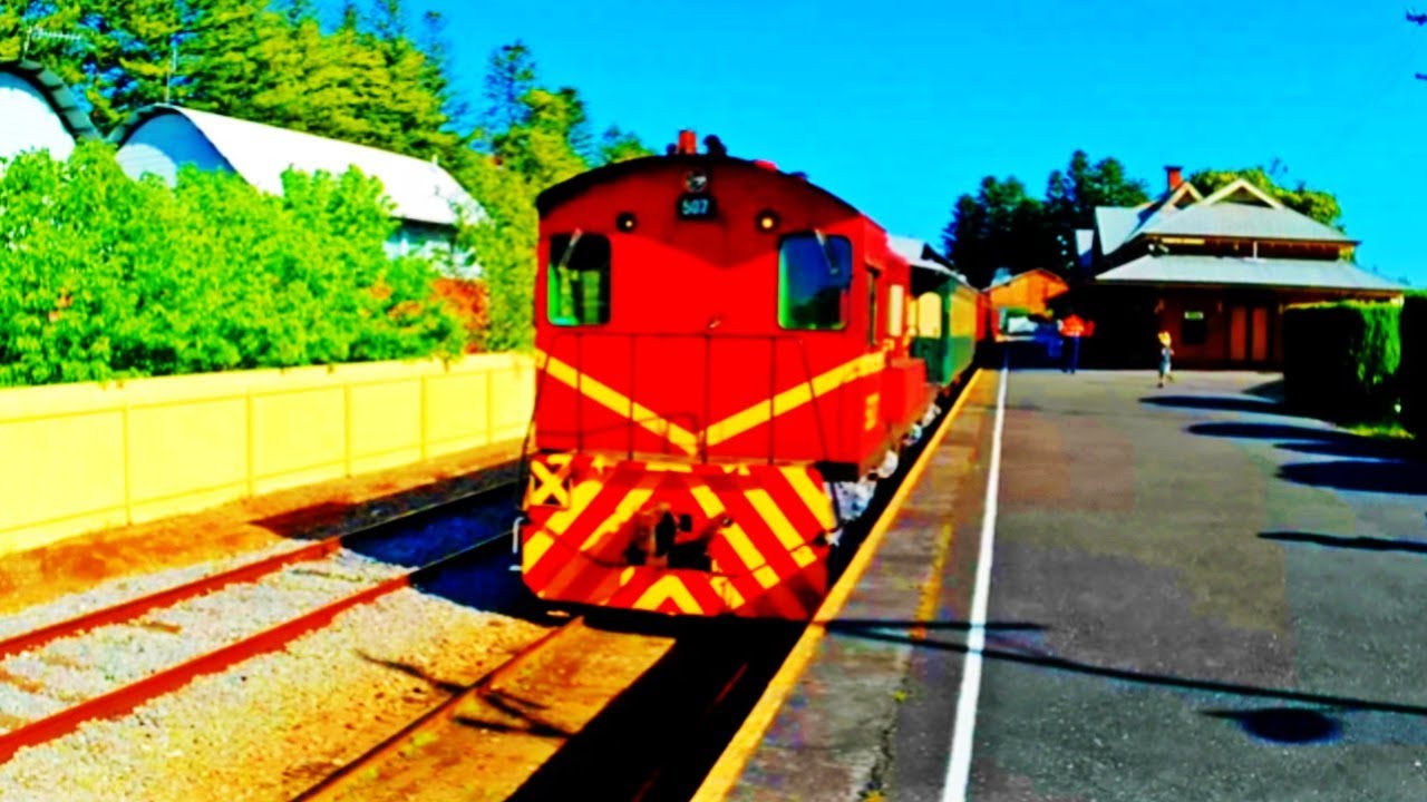 Beautiful view on a train ride along the ocean (The Cockle Train) - YouTube