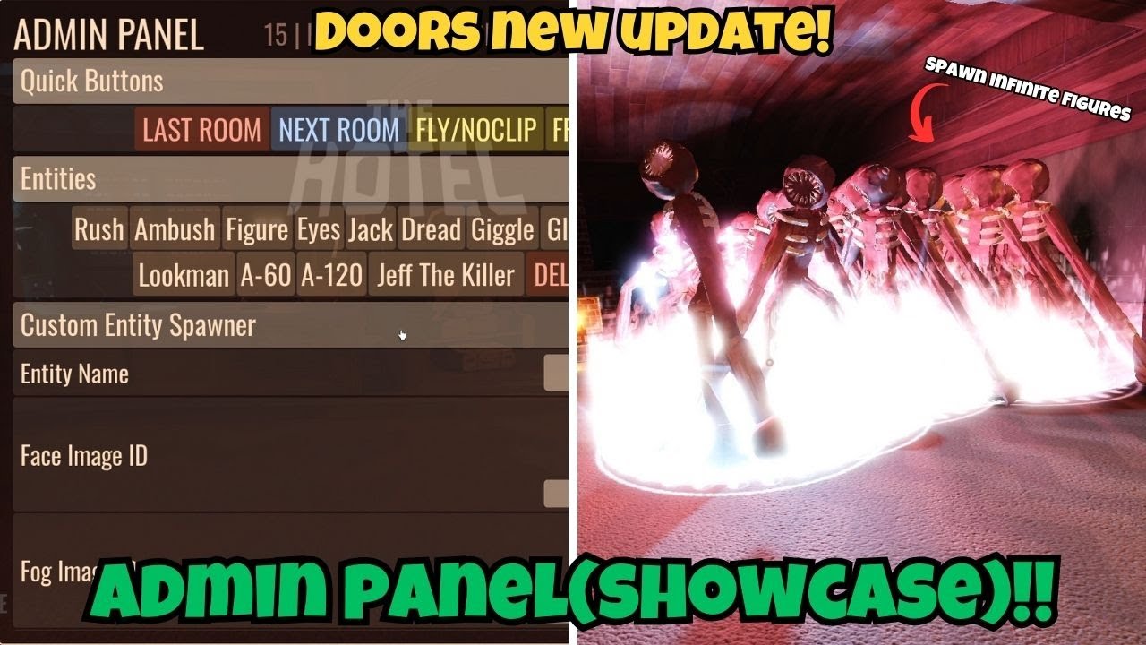 DOORS:The Content Update All New Admin Panel (Full Showcase) - YouTube
