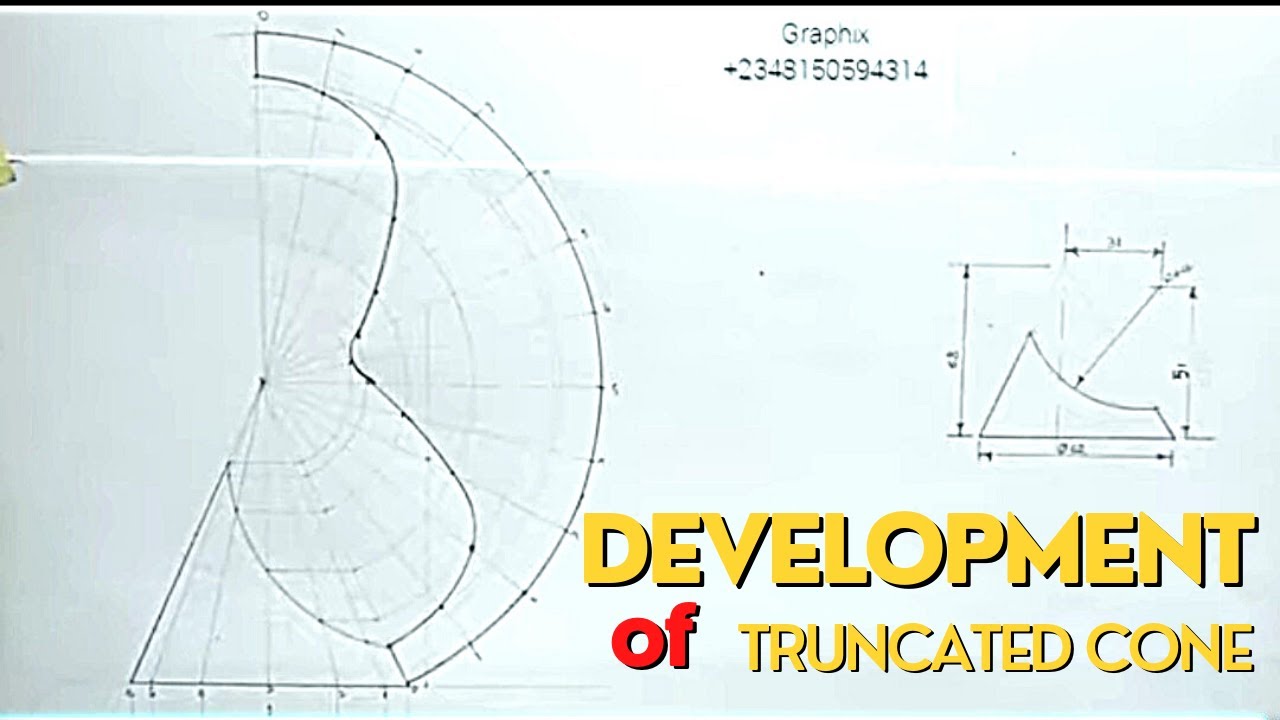 Development of truncated cone - YouTube