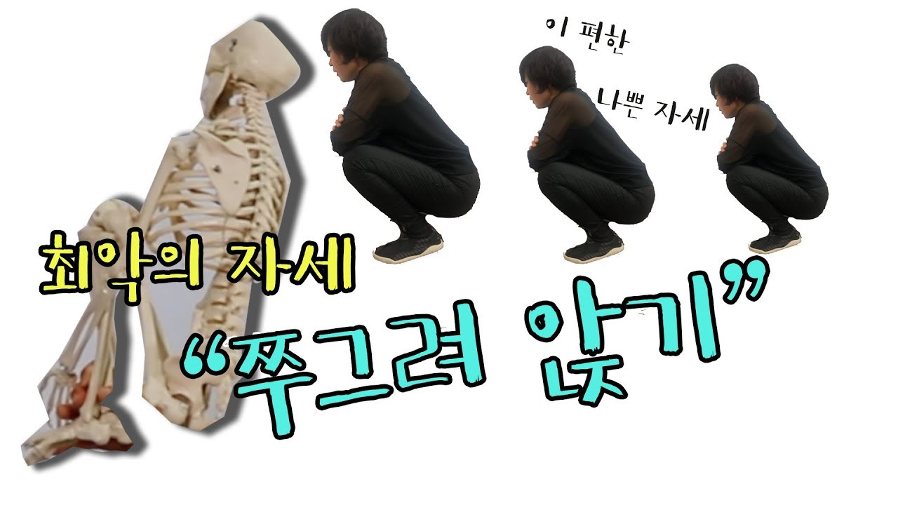 무릎이 망가지는 최악의 자세 쭈그려앉기 Youtube