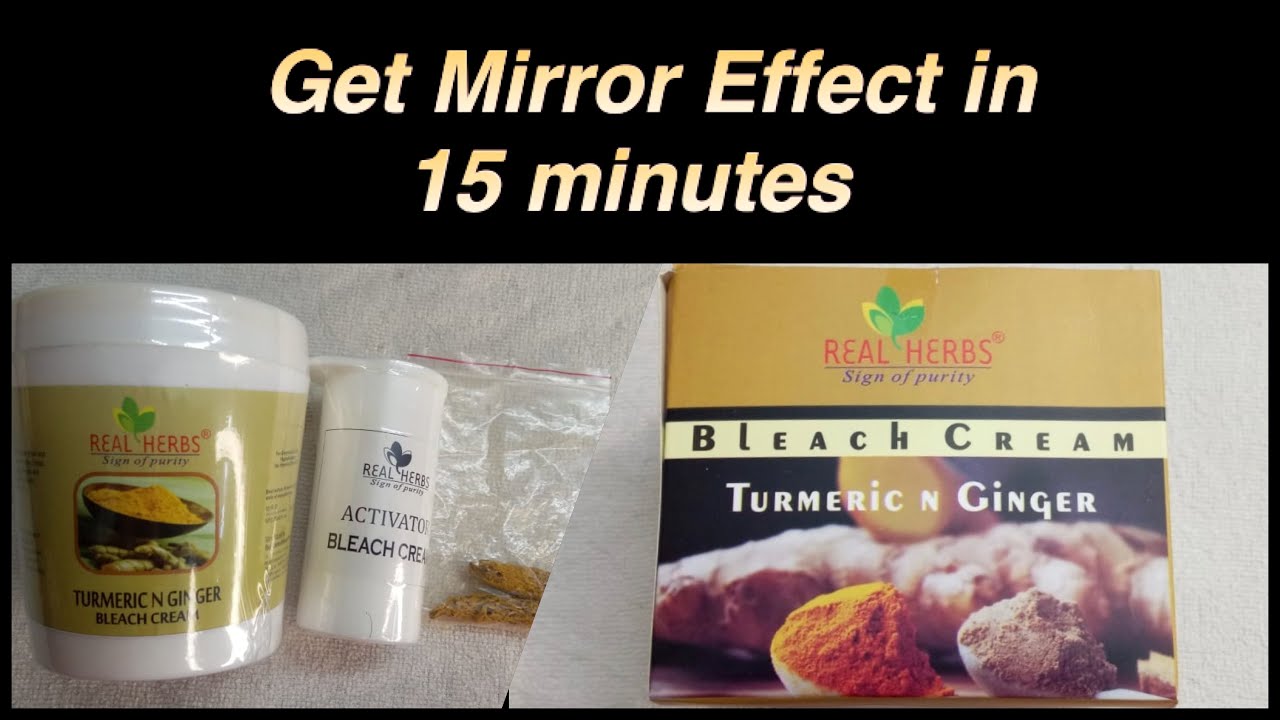 REVIEW : REAL HERBS || Turmeric & Ginger Bleach || Best Bleach with ...