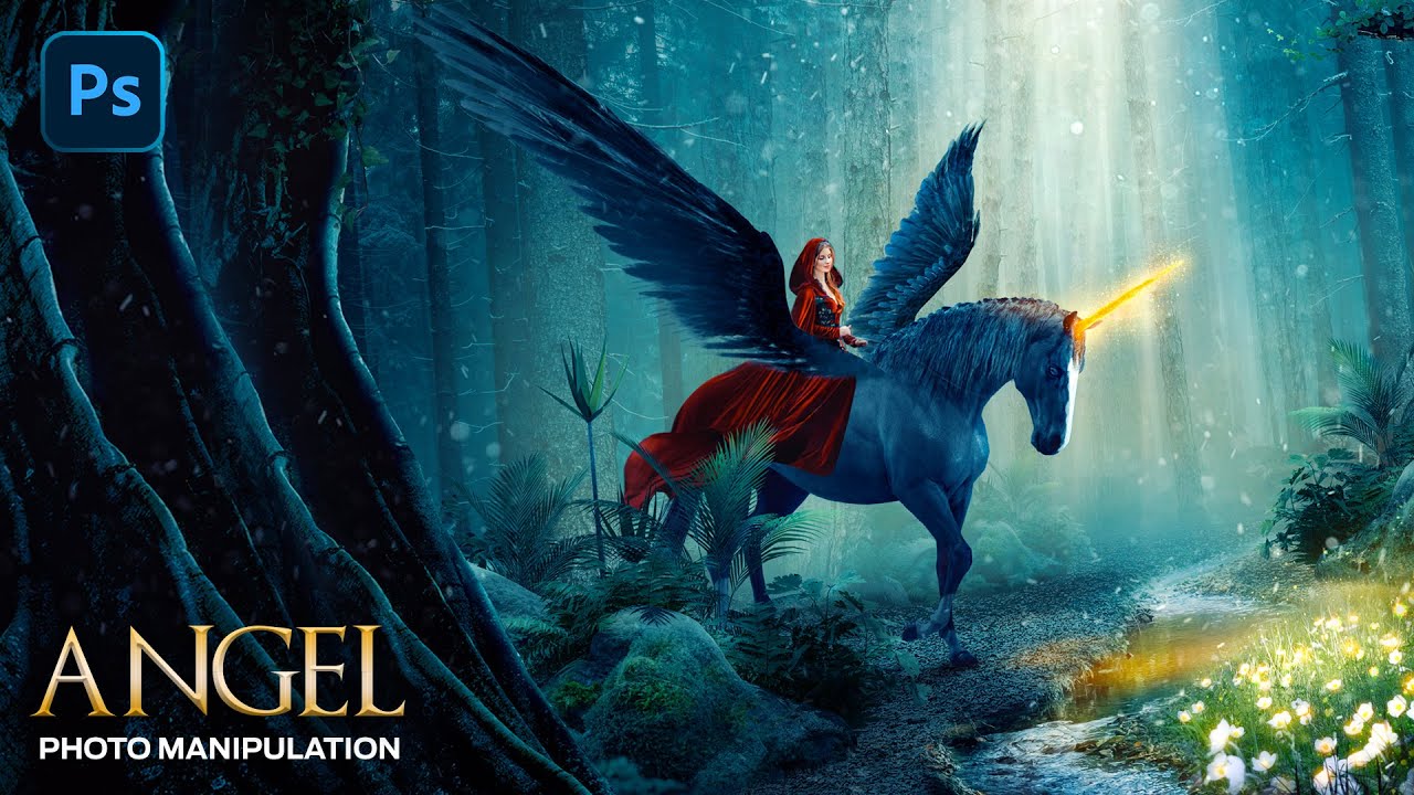 Forest Angel | Photoshop Manipulation | Speed Art #photoshop # ...