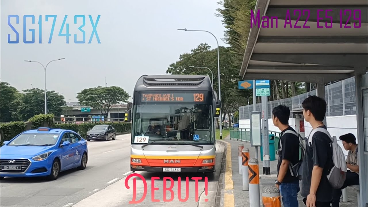 SBS-TRANSIT (Man A22 E5 SG1743X) Debut - YouTube
