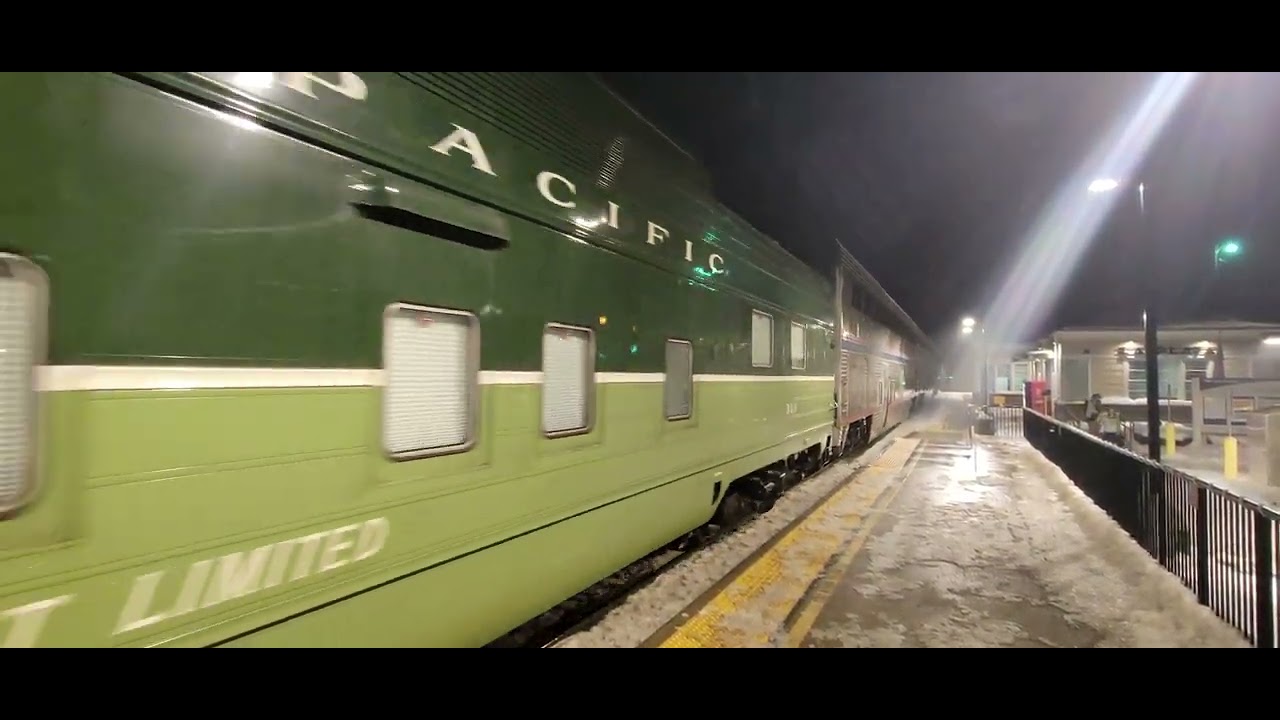 Amtrak #3 in La Plata, Missouri with 2 Private Cars. - YouTube