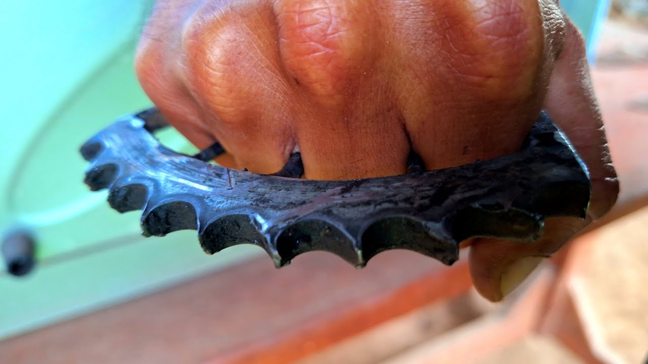 How to make Knuckles from motorcycle sprockets - YouTube