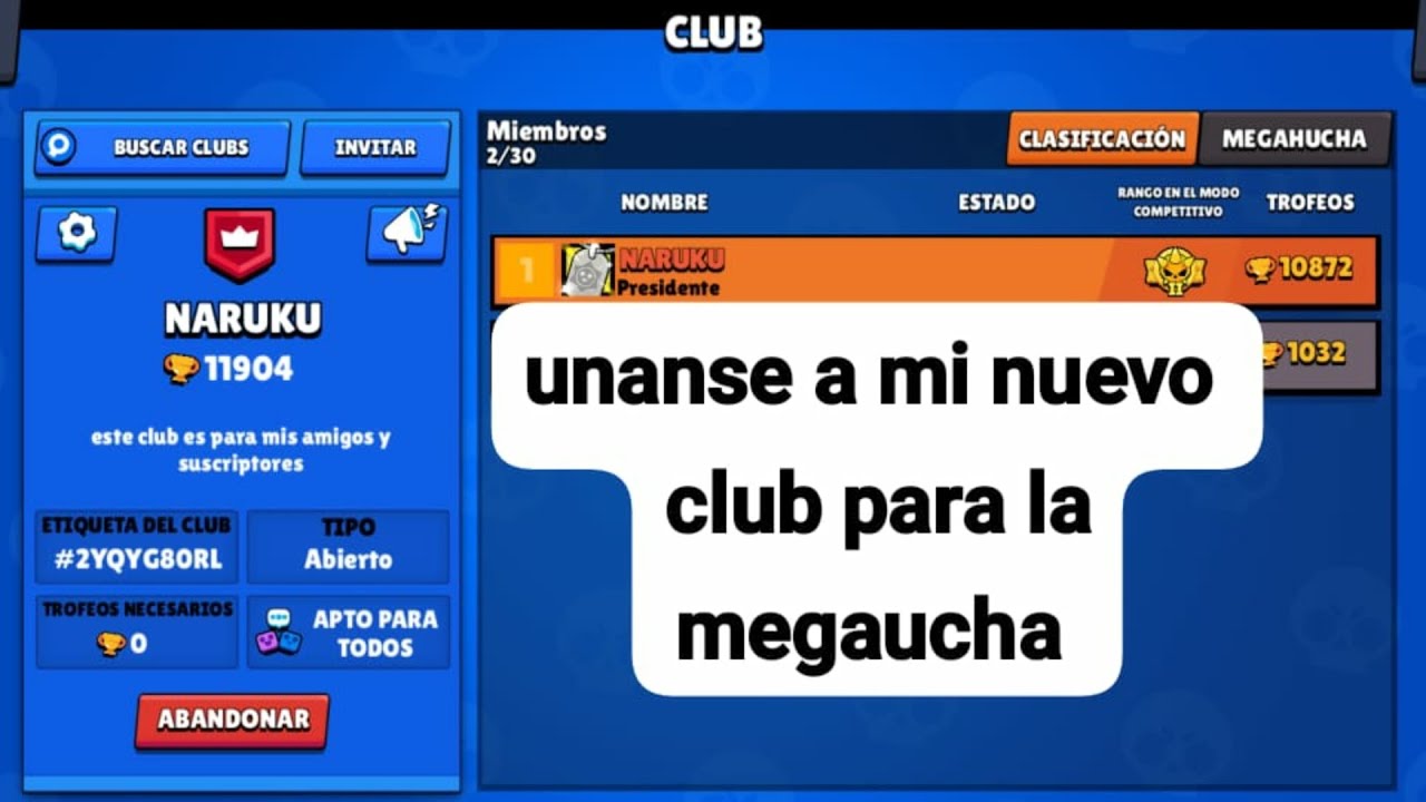 unanse a mi nuevo club para la megaucha - YouTube